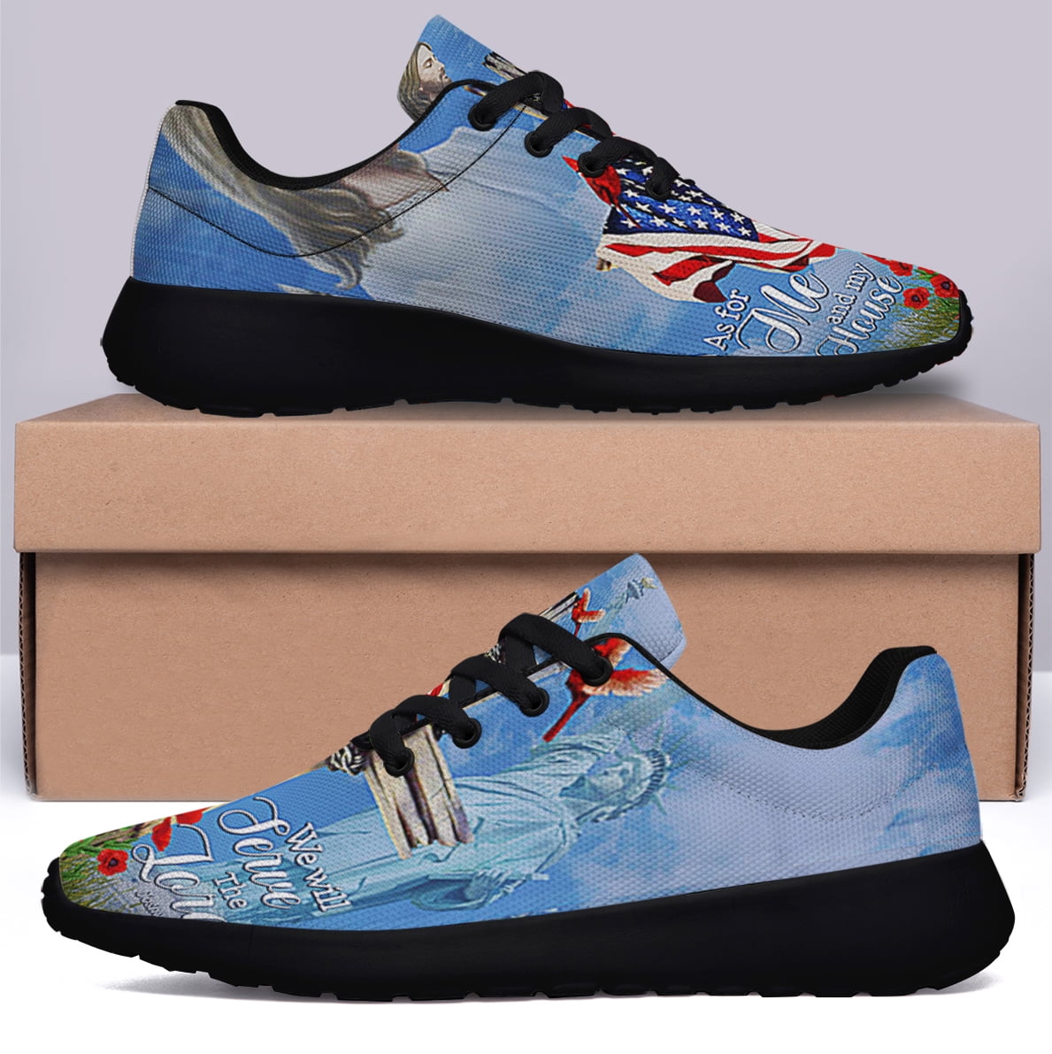 Jesus Cross As For Me And My House We Will Serve The Lord Shoes ...