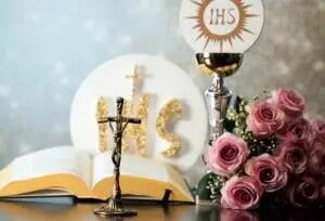 Jesus Cross Bible Wheat Easter Holy Communion Cup Backdrop Photographic ...