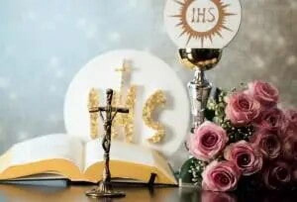 Jesus Cross Bible Wheat Easter Holy Communion Cup Backdrop Photographic ...