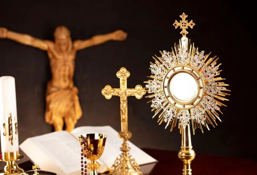 Jesus Cross Bible Wheat Easter Holy Communion Cup Backdrop Photographic ...