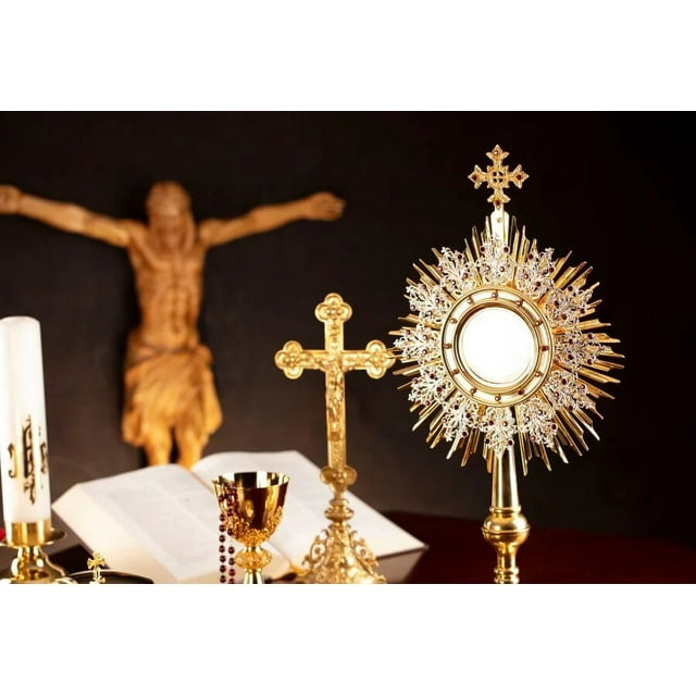 Jesus Cross Bible Wheat Easter Holy Communion Cup Backdrop Photographic ...