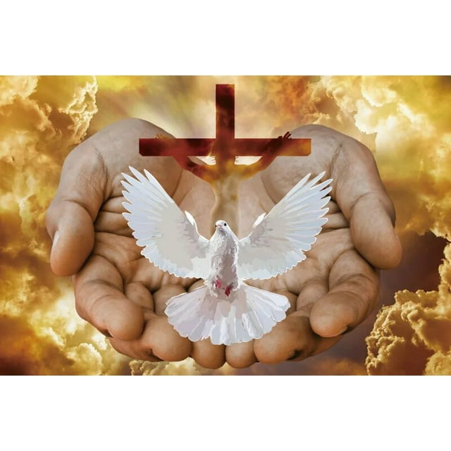 Jesus Cross Bible Wheat Easter Holy Communion Cup Backdrop Photographic ...