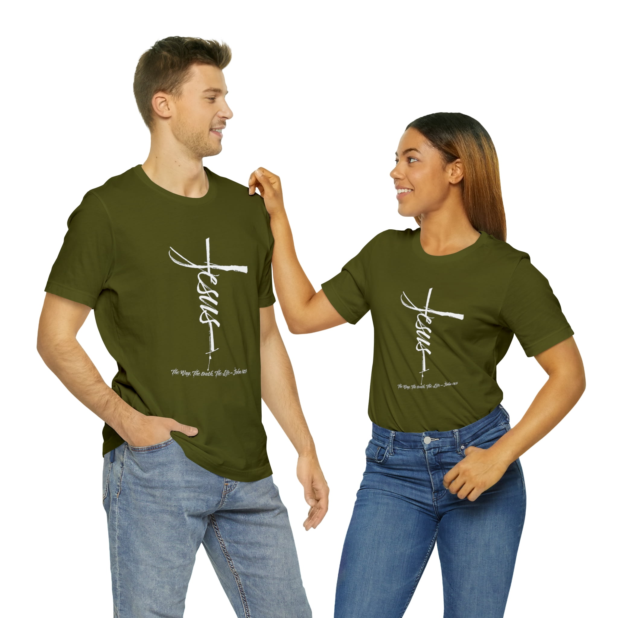 "Jesus Cross" Christian Tee Shirt - Walmart.com