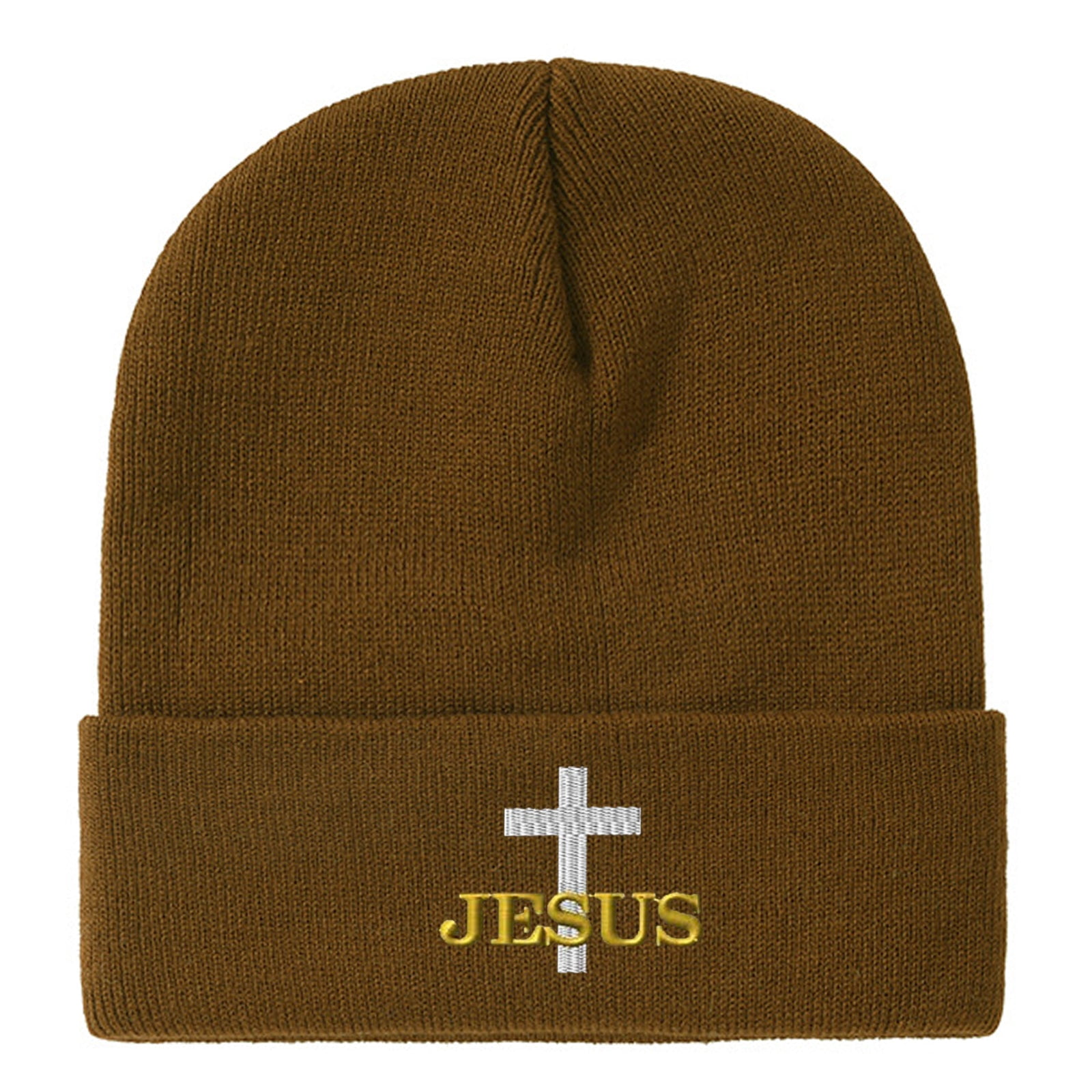 Soft and Comfortable Classic Black Jesus Cross Beanie One Size Cute ...
