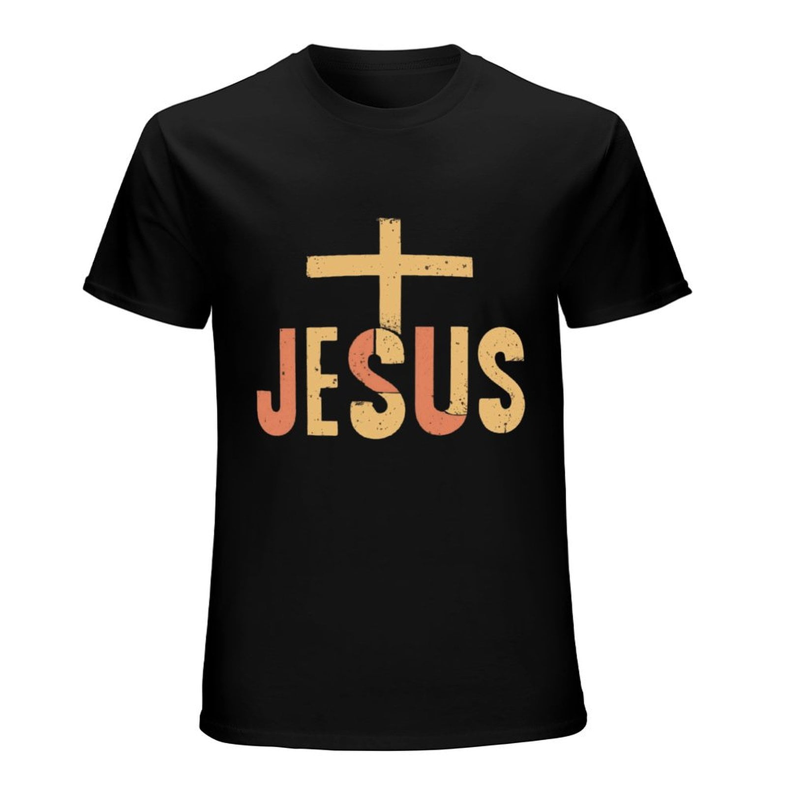 Jesus Cross Faith T-Shirt Men's Christian Religious Tee - Walmart.com