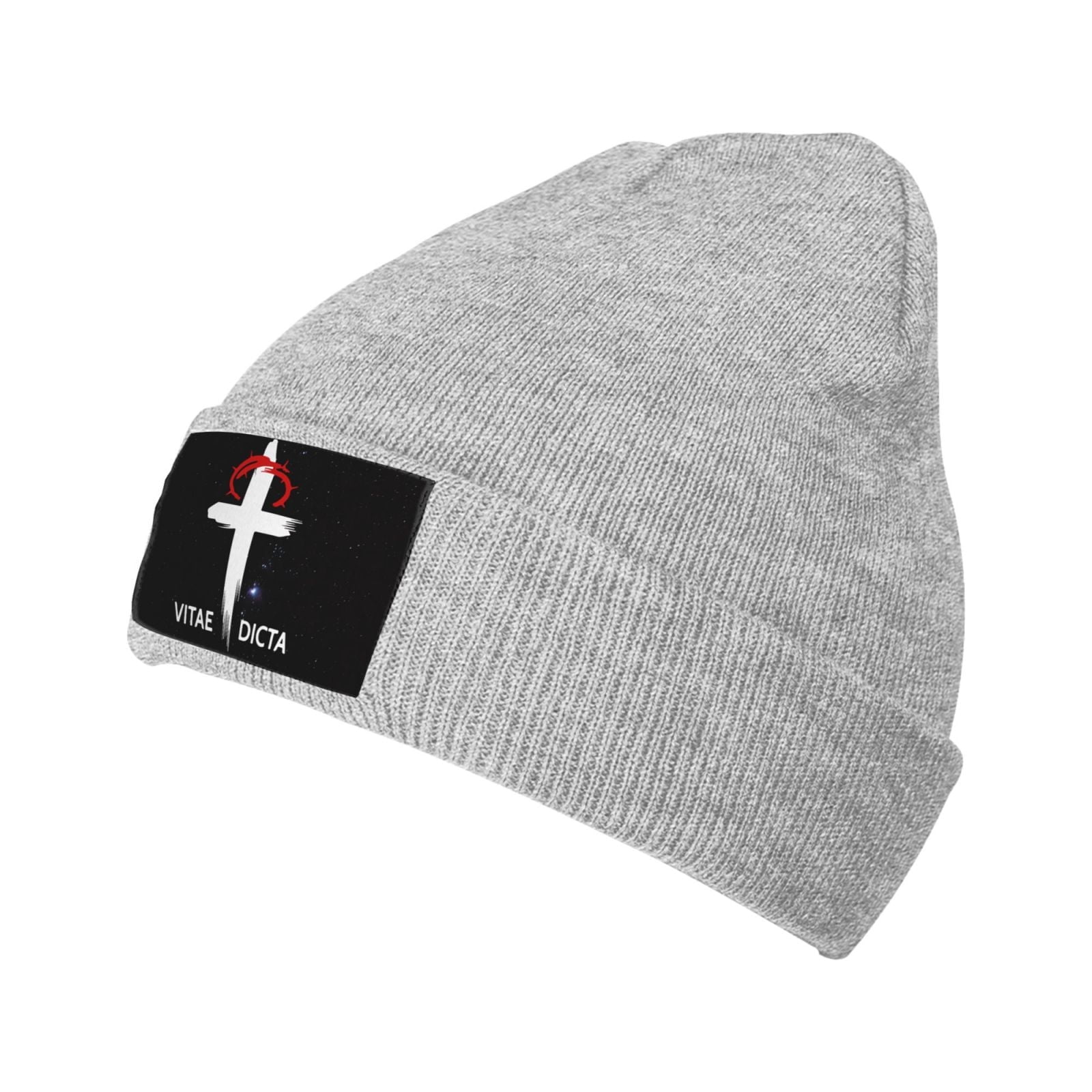 Jesus Cross Logo Unisex Adult Knit Beanie For Men Women Warm Snug Hat ...