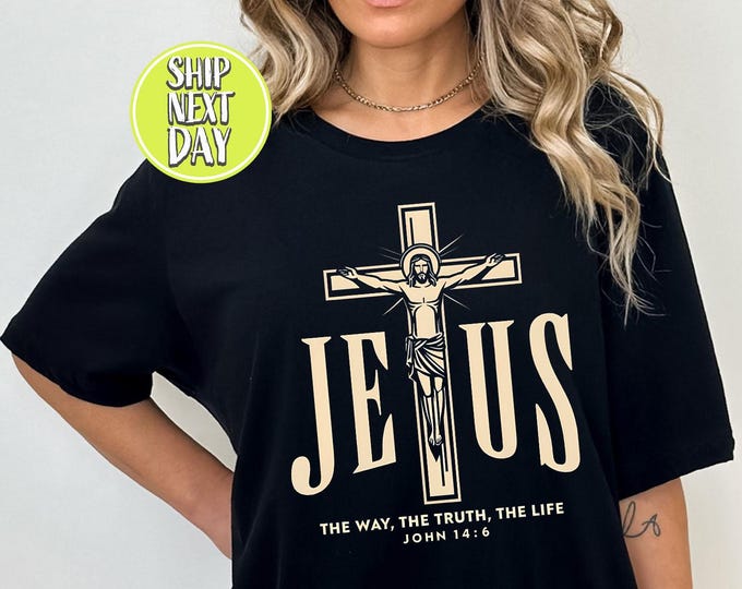 Jesus Cross With Bible Verse Tshirt, Christian Shirt, Bible Verse T ...