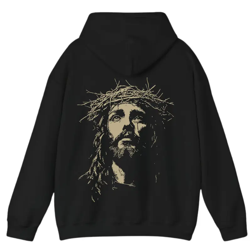 Jesus Crown Of Thorns Hoodie, God Apparel Hoodie, Easter Hoodie, Kid ...