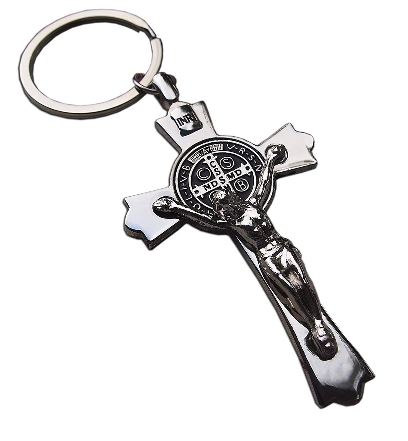 Jesus Crucifix KeyChain Keyring Holy Cross Keychain Faith Religious ...