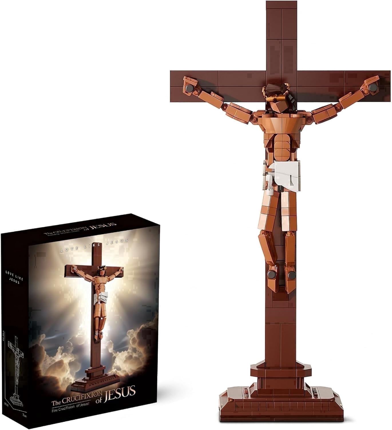 TLOEP, Jesus Building Block Set, 588 pcs, Christian Decor - Walmart.com
