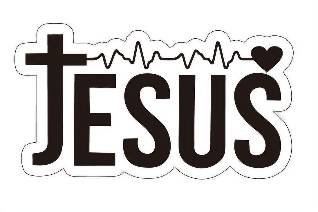 Jesus Decals for Cars Window Side Bumper,Jesus with Cross and Love ...