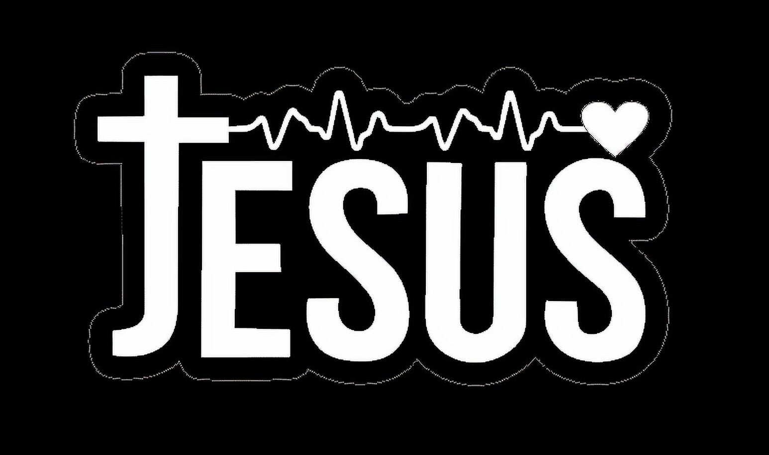 Jesus Decals for Cars Window Side Bumper,Jesus with Cross and Love ...