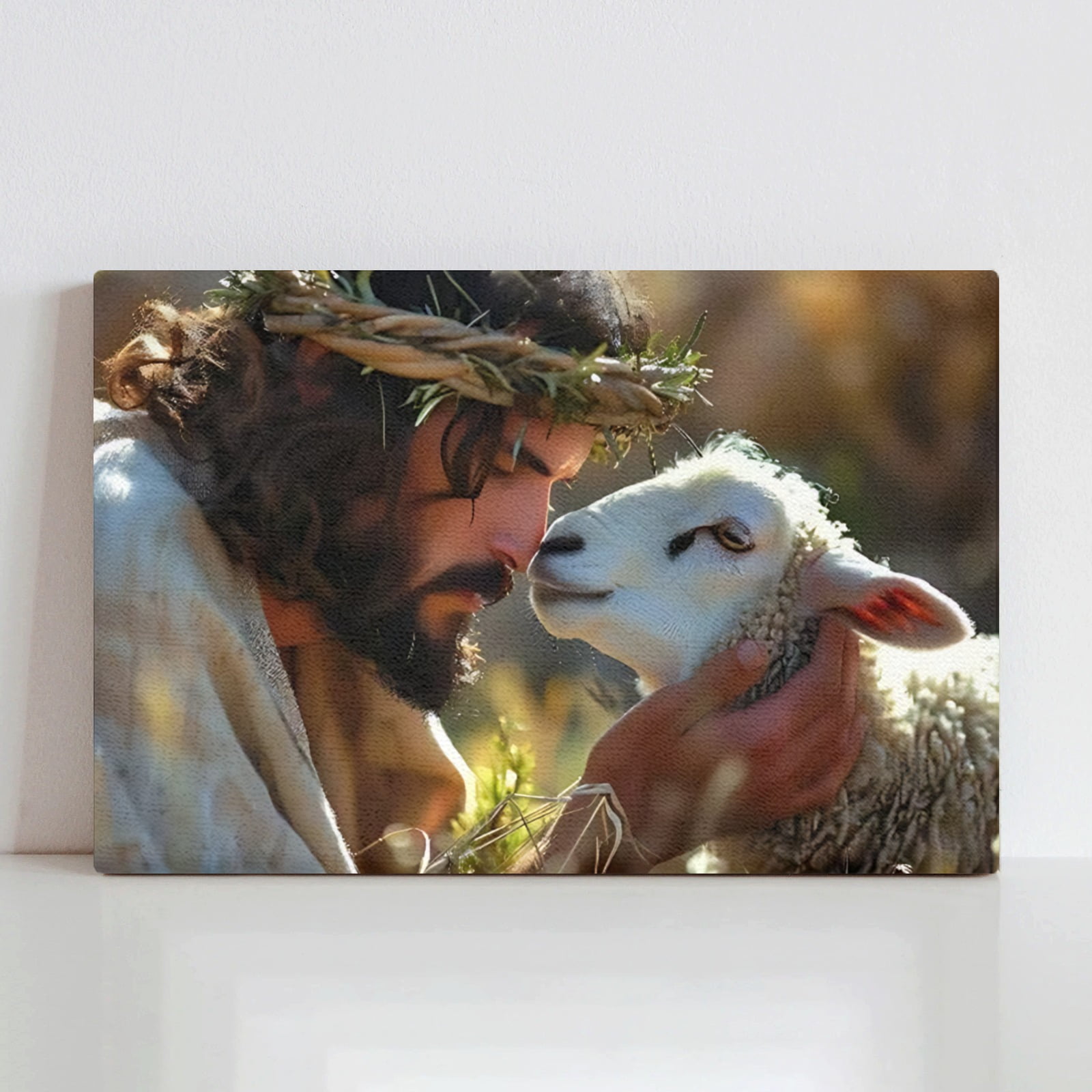 Jesus Decor Wall Art Christian Religious Painting Lamb Prints Artwork ...