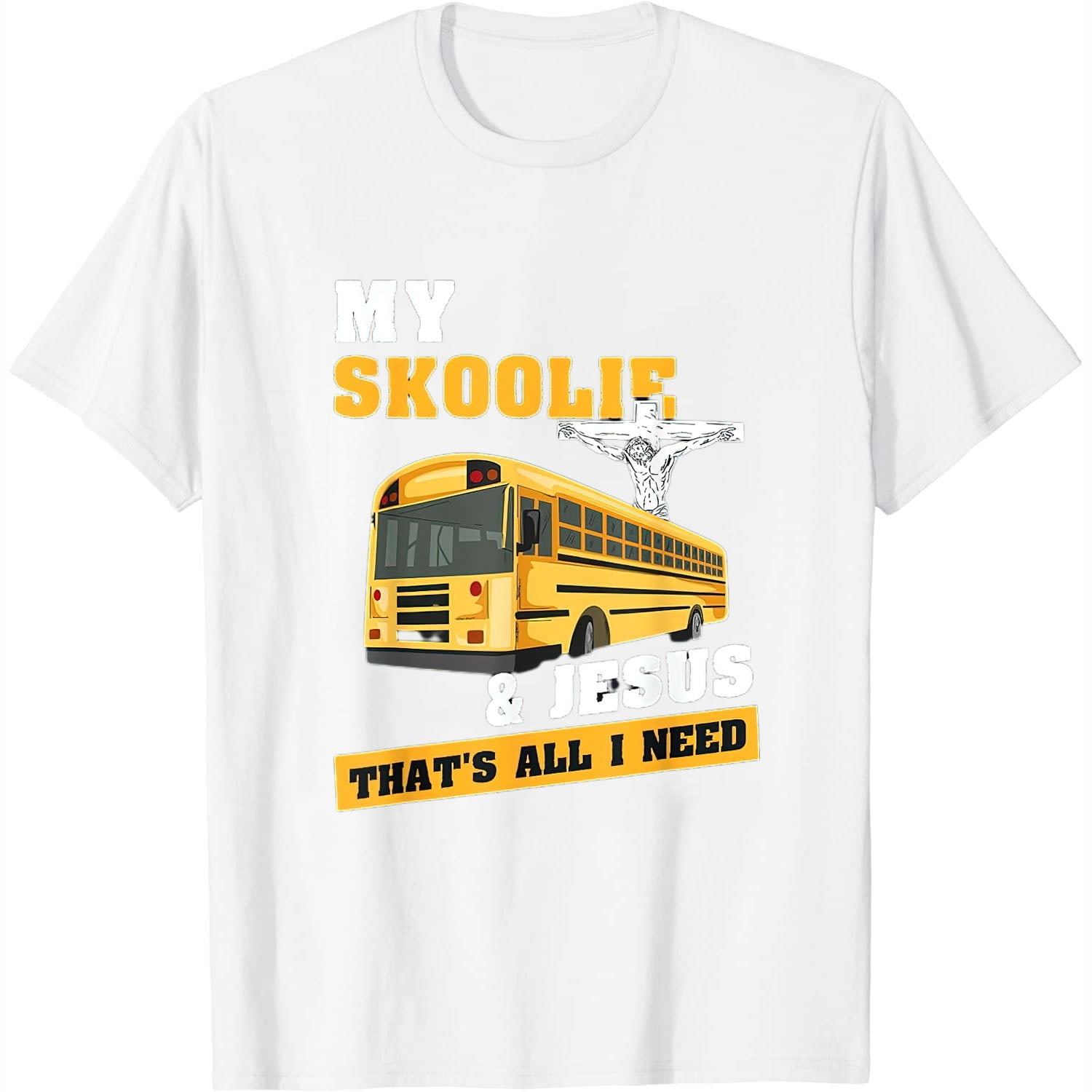 Jesus Design for a Skoolie Conversion I Schoolie Womens T-Shirt White ...