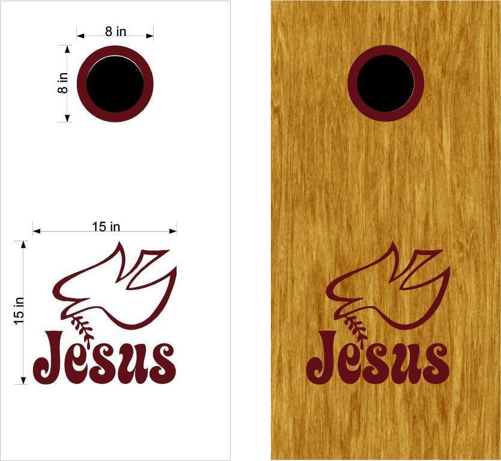 Jesus Dove Christian Cornhole Board Vinyl Decal Sticker - Walmart.com