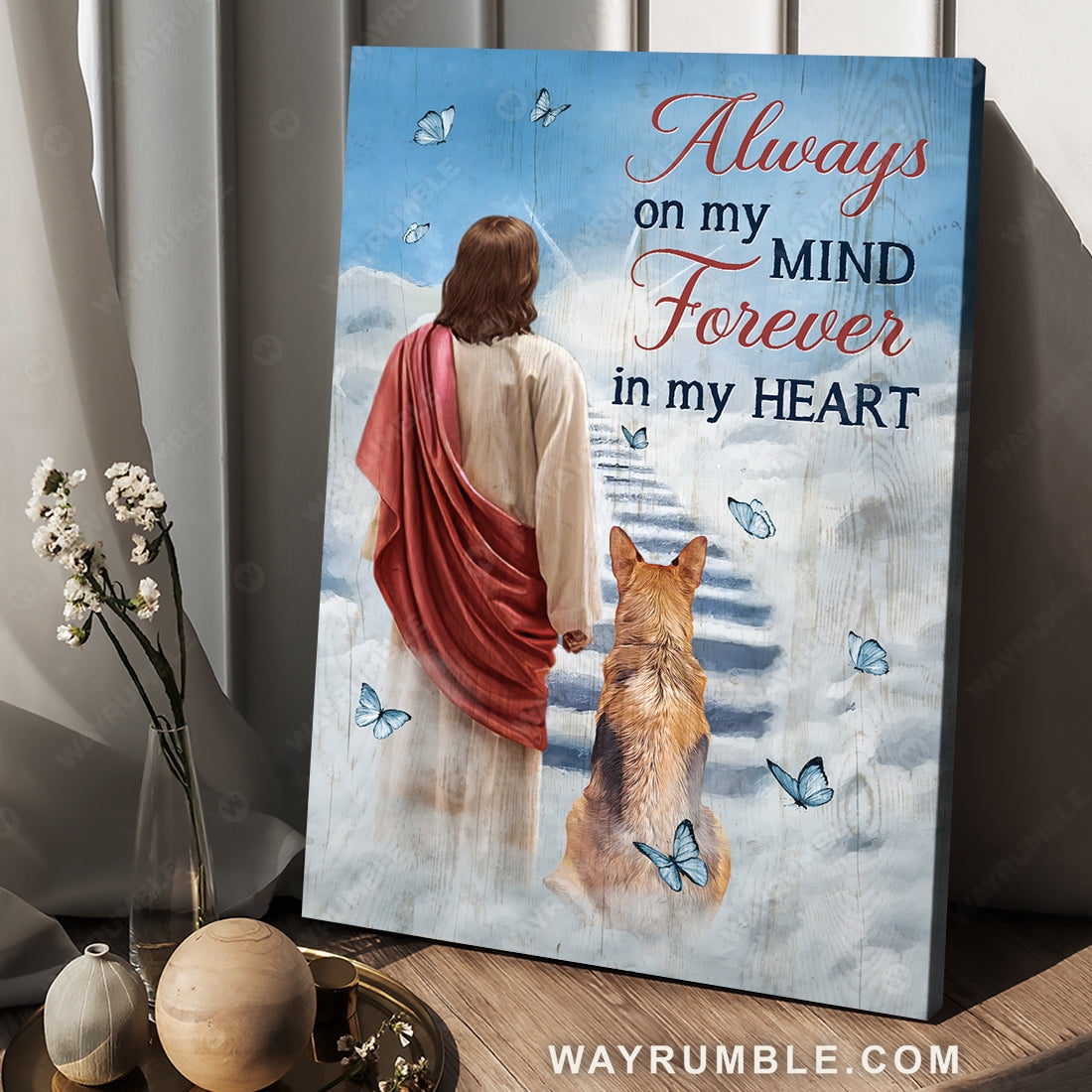 Jesus Drawing King German Shepherd Way To Heaven Always On My Mind ...
