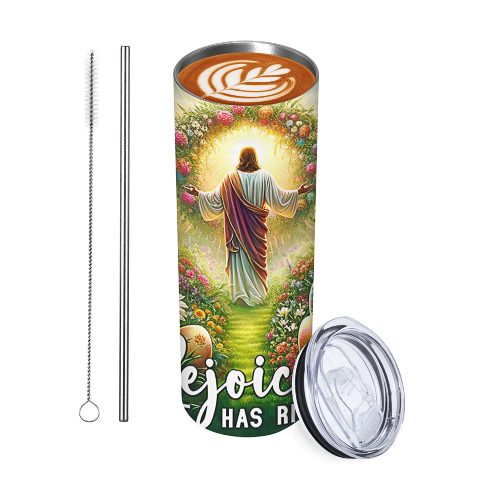 Jesus Easter Day He Has Risen 20oz Coffee Mug Cup,Stainless Steel ...