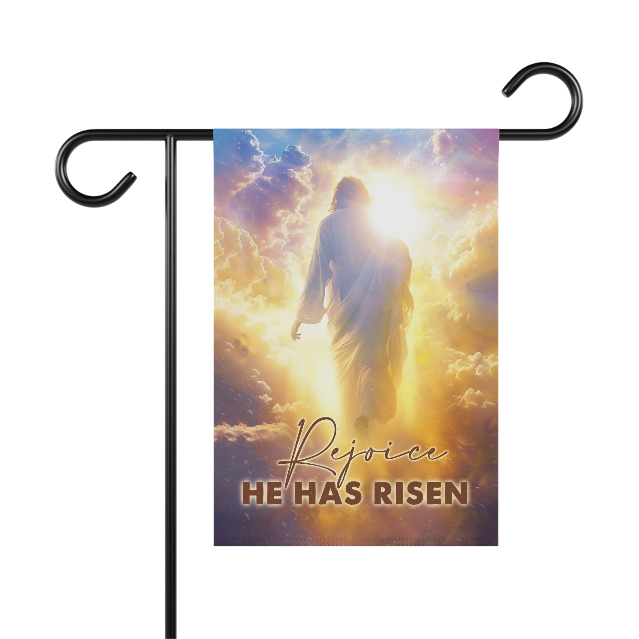 Jesus Easter Day Rejoice He Has Risen Flag ID-0308-MBJ3 - Walmart.com