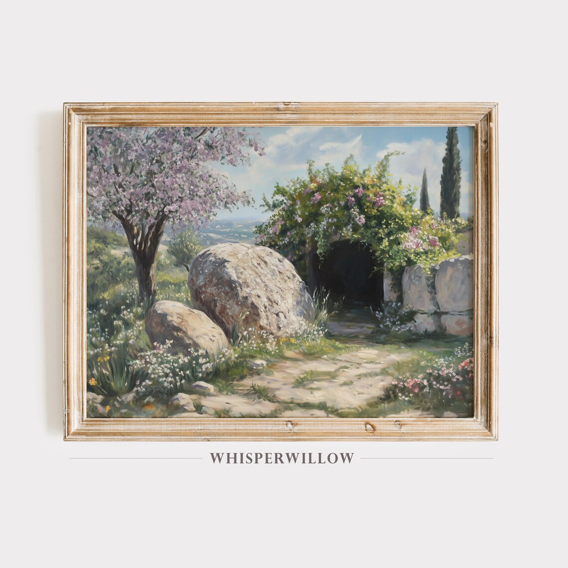 Jesus Empty Tomb, Easter Christian Wall Art, Faith Resurrection ...