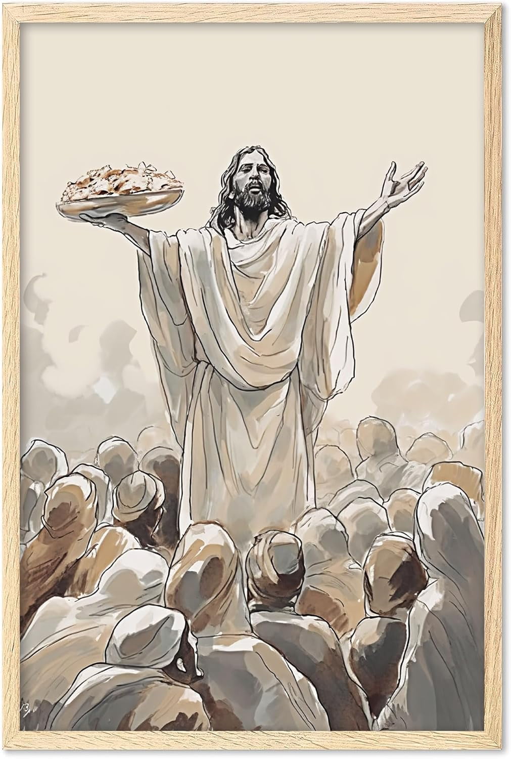 Jesus Feeds the 5000, 5 Loaves of Bread and 2 Fish, Feeding of the 5000 ...