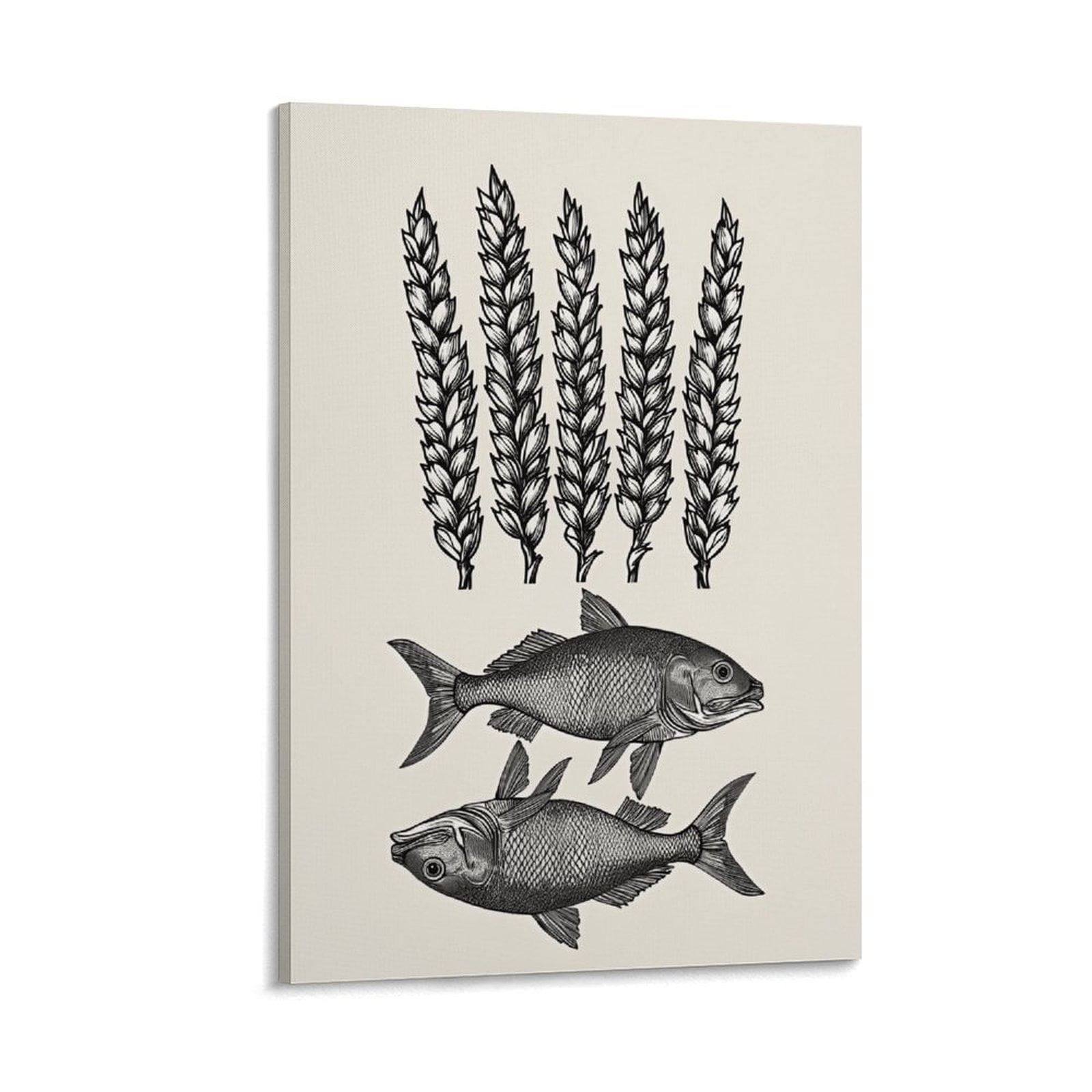 Jesus Feeds The 5000 Wall Art，Miracle Of The Five Loaves And Two Fish ...