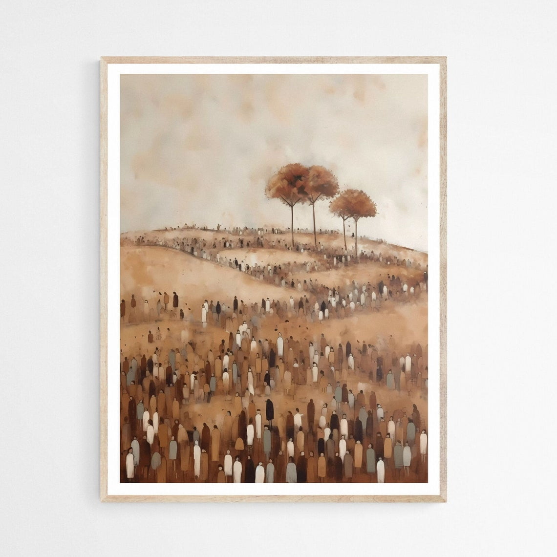 Jesus Feeds the 5000 God Provides Wall Art Modern Jesus Bible Home ...