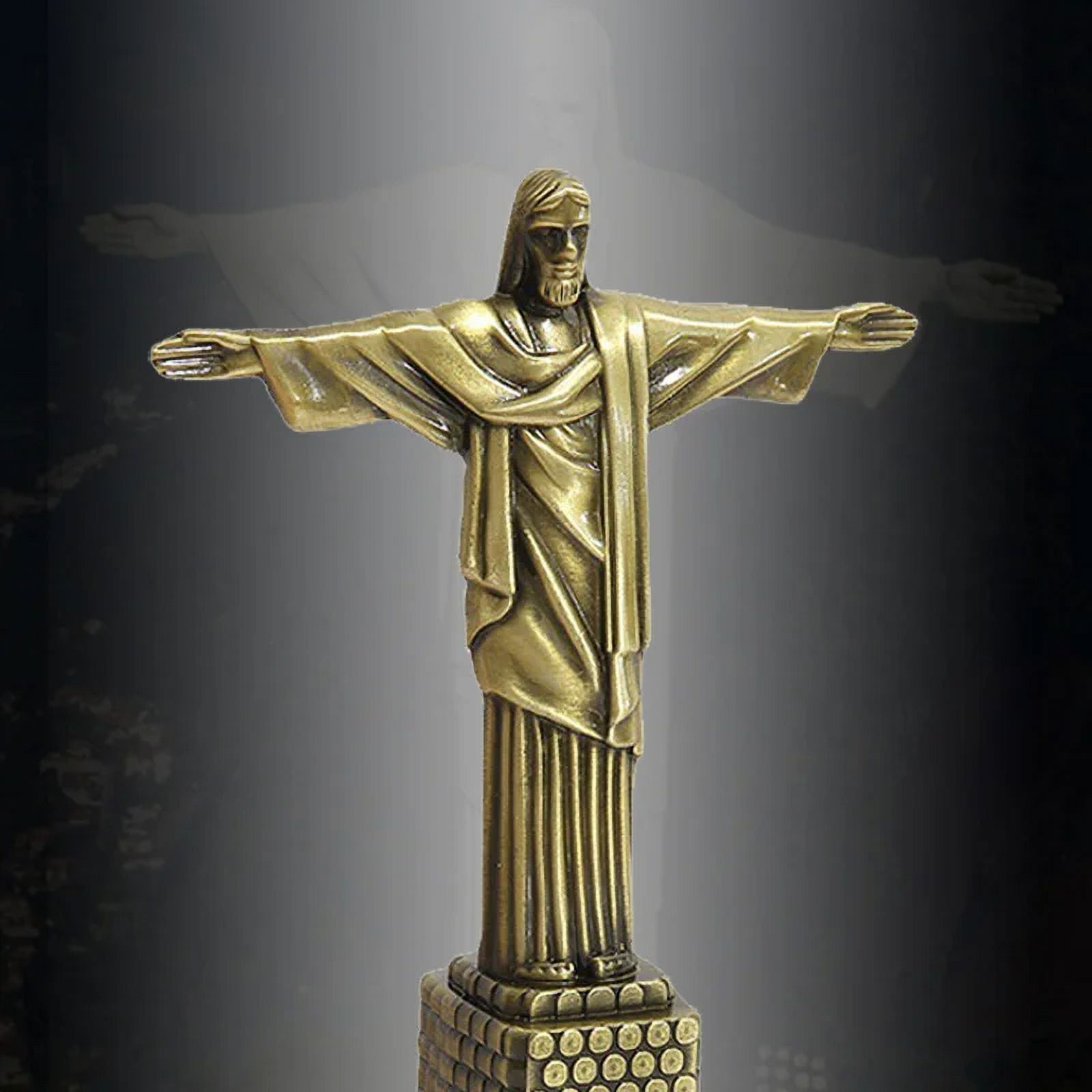 Jesus Figurine Brazil Christ the Redeemer Featured Statue Desk ...