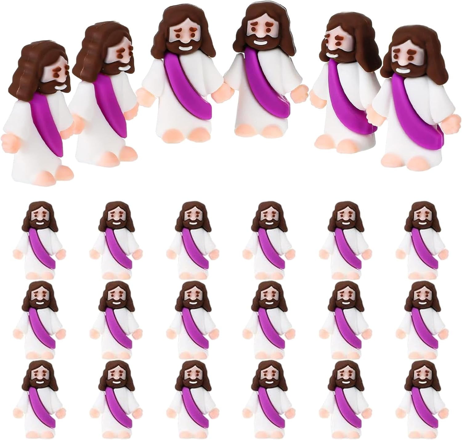 Jesus Figurine Little Jesus Figures 24 Pack Jesus Doll Tiny Jesus ...