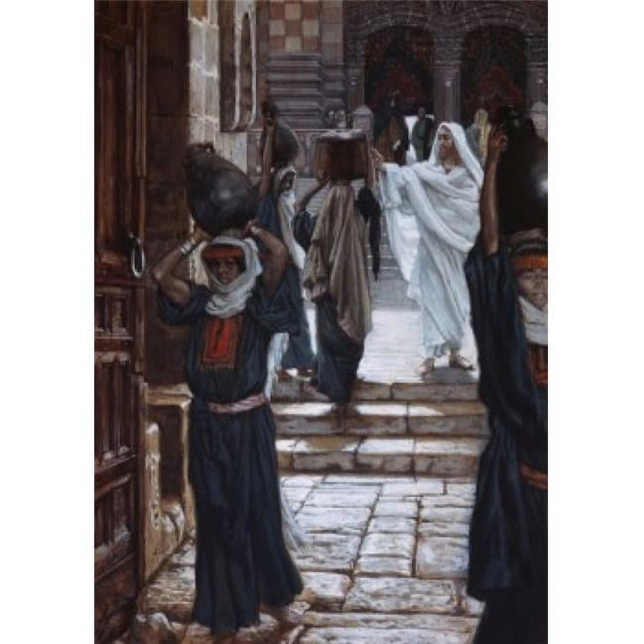 Jesus Forbids the Carrying of Vessels Through Temple James Tissot 1836-1902 French Poster Print ...