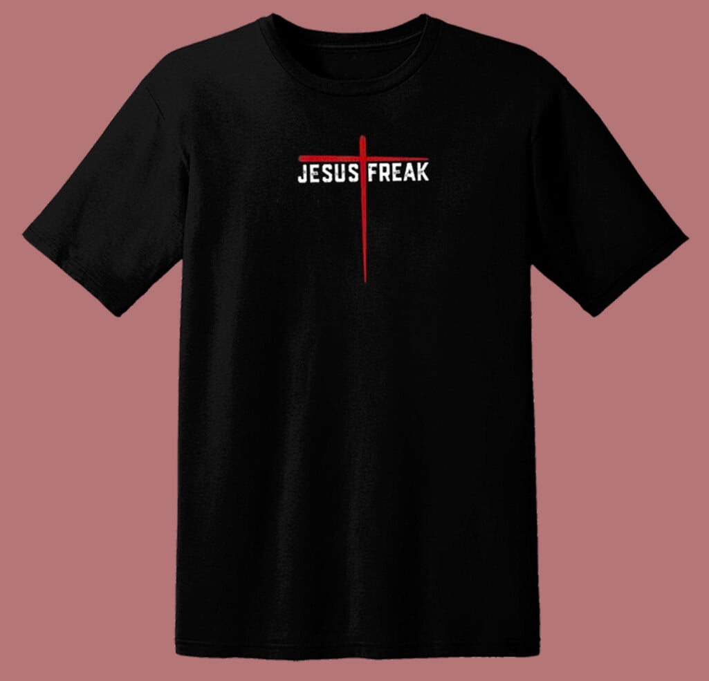 Jesus Freak Cross Aesthetic 80s T Shirt - Walmart.com
