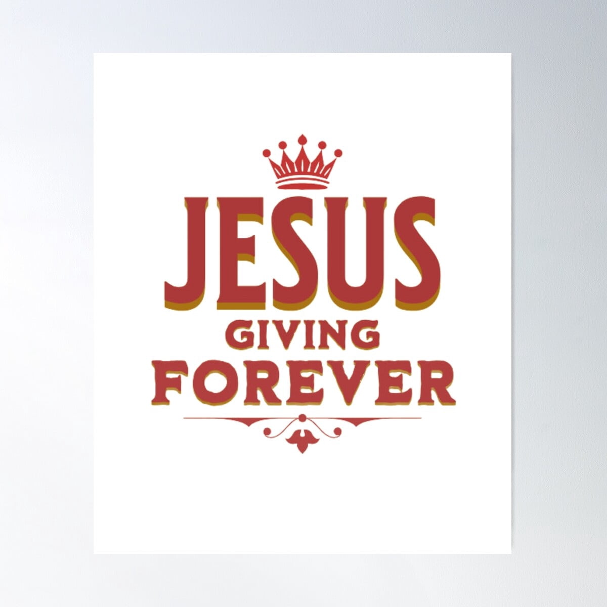 Jesus Giving Forever Poster Wall Art, Modern Wall Decor For Living Room ...