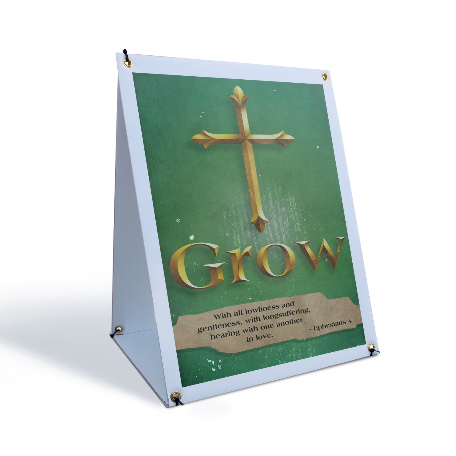 Jesus Grow Sidewalk Sign 24 Inch x 36 Inch A-Frame Images On Both Sides ...