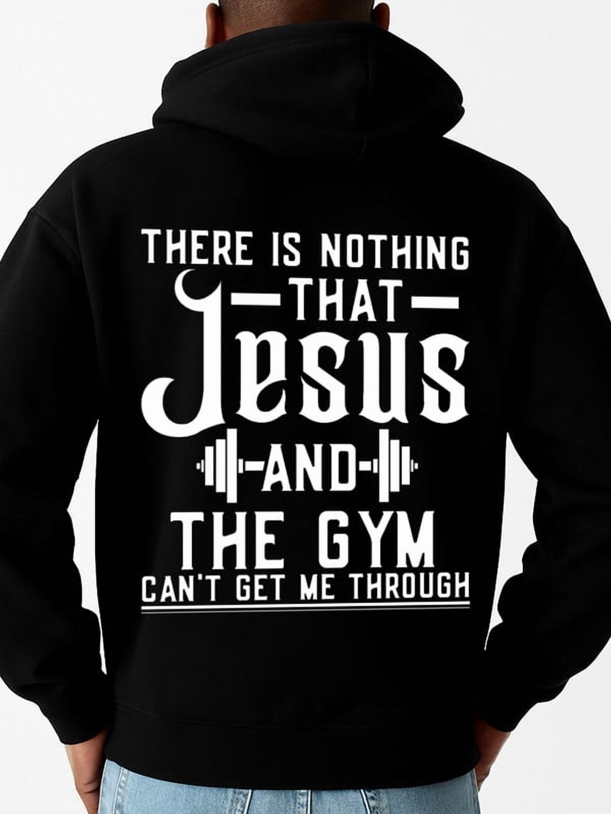 Jesus Gym Motivation sweatshirt Christianity men's regular fit black ...