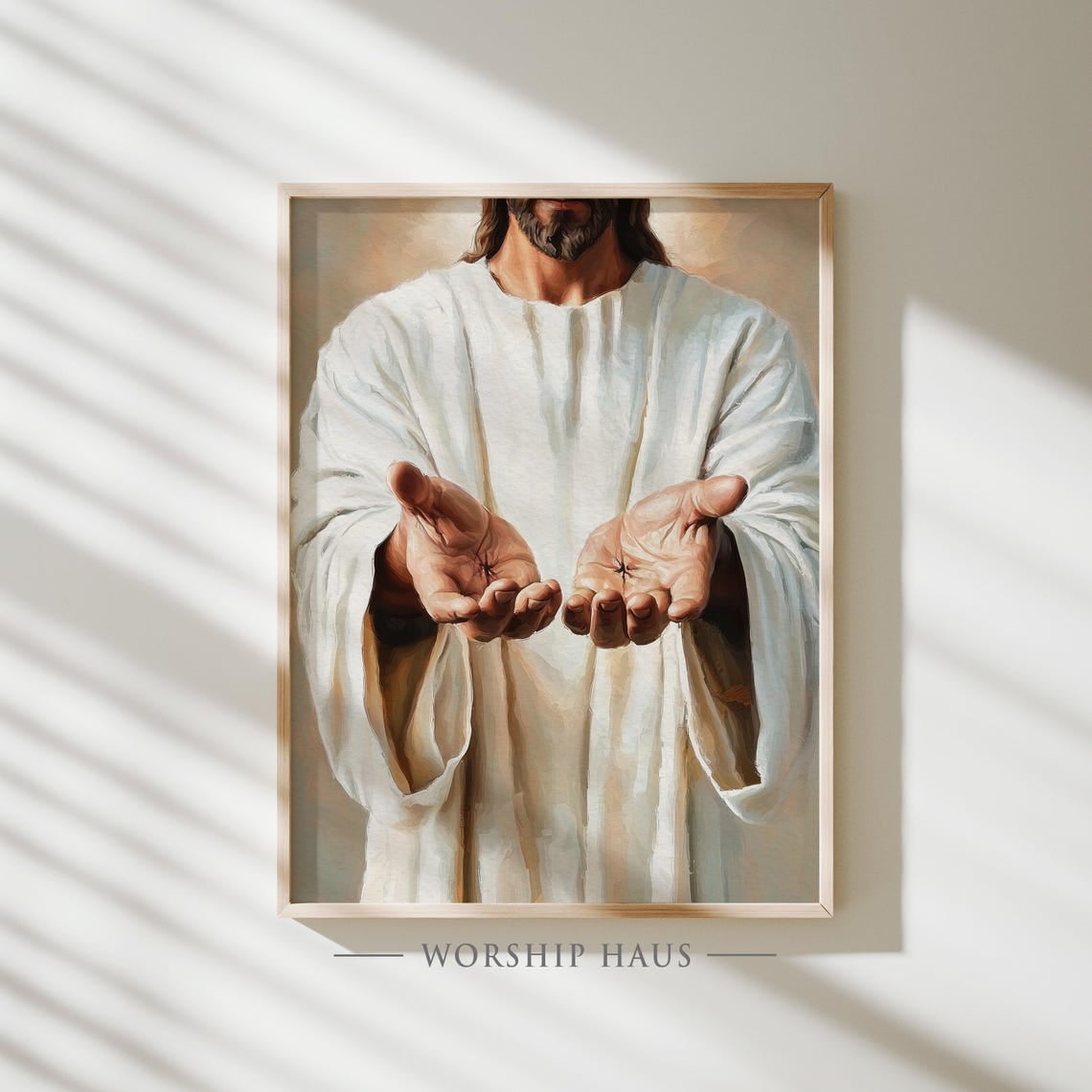 Jesus Hands Of Grace Printable - Christian Wall Art, Minimalist ...