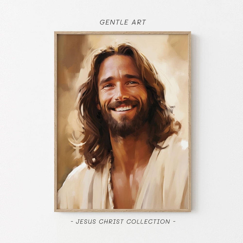 Jesus Happy, Jesus Smiling, Jesus Face, Jesus Laughing, Jesus Portrait ...