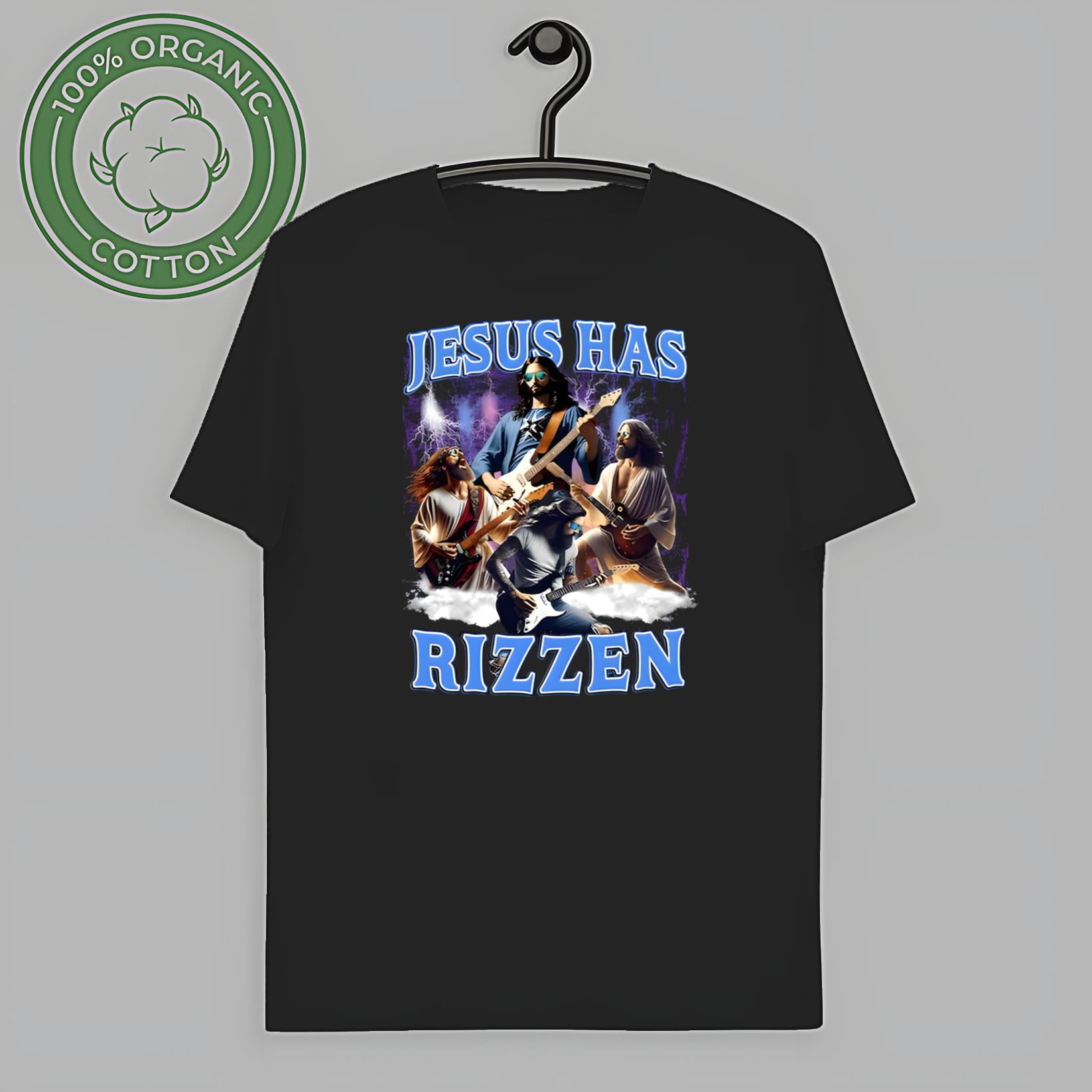 Jesus Has Rizzen Funny God Rock Star Retro Christian Shirt, Jesus Rizz ...