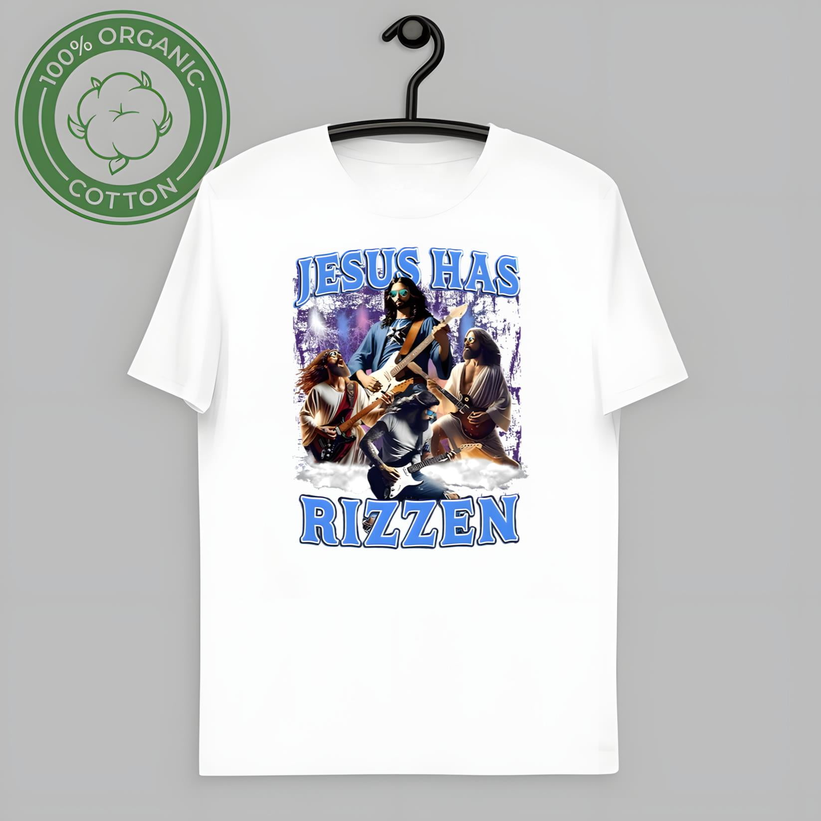 Jesus Has Rizzen Funny God Rock Star Retro Christian Shirt, Jesus Rizz ...