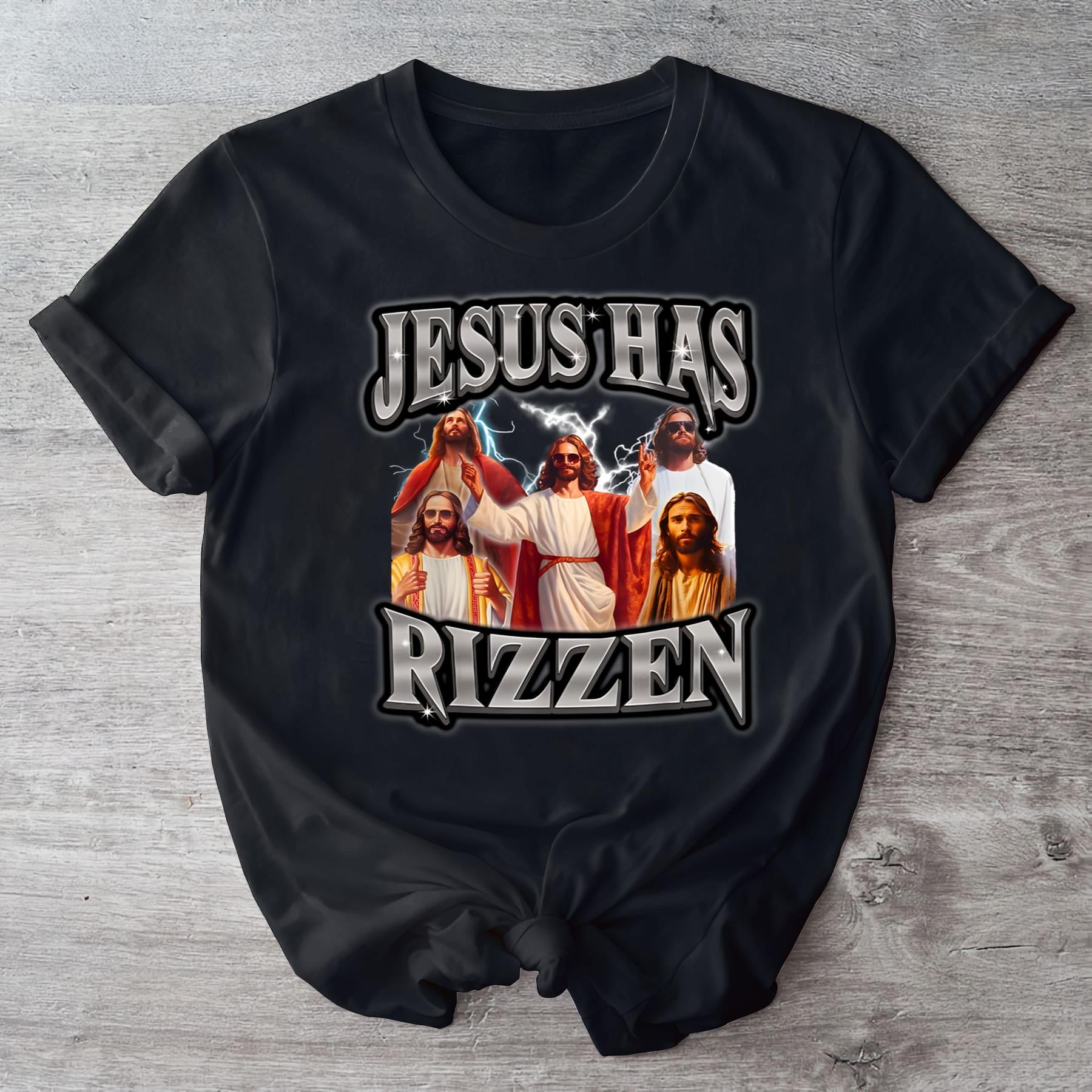 Jesus Has Rizzen - He is Rizzin' Shirt, Christian Shirt-TH10619 ...