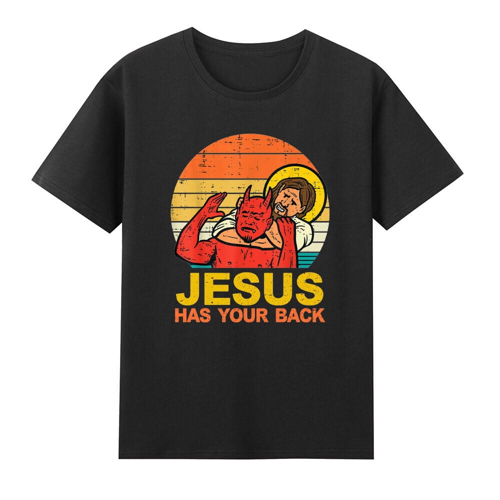 Jesus Has Your Back Jesus Santa Jiu Jitsu Christian T-Shirt - Walmart.com