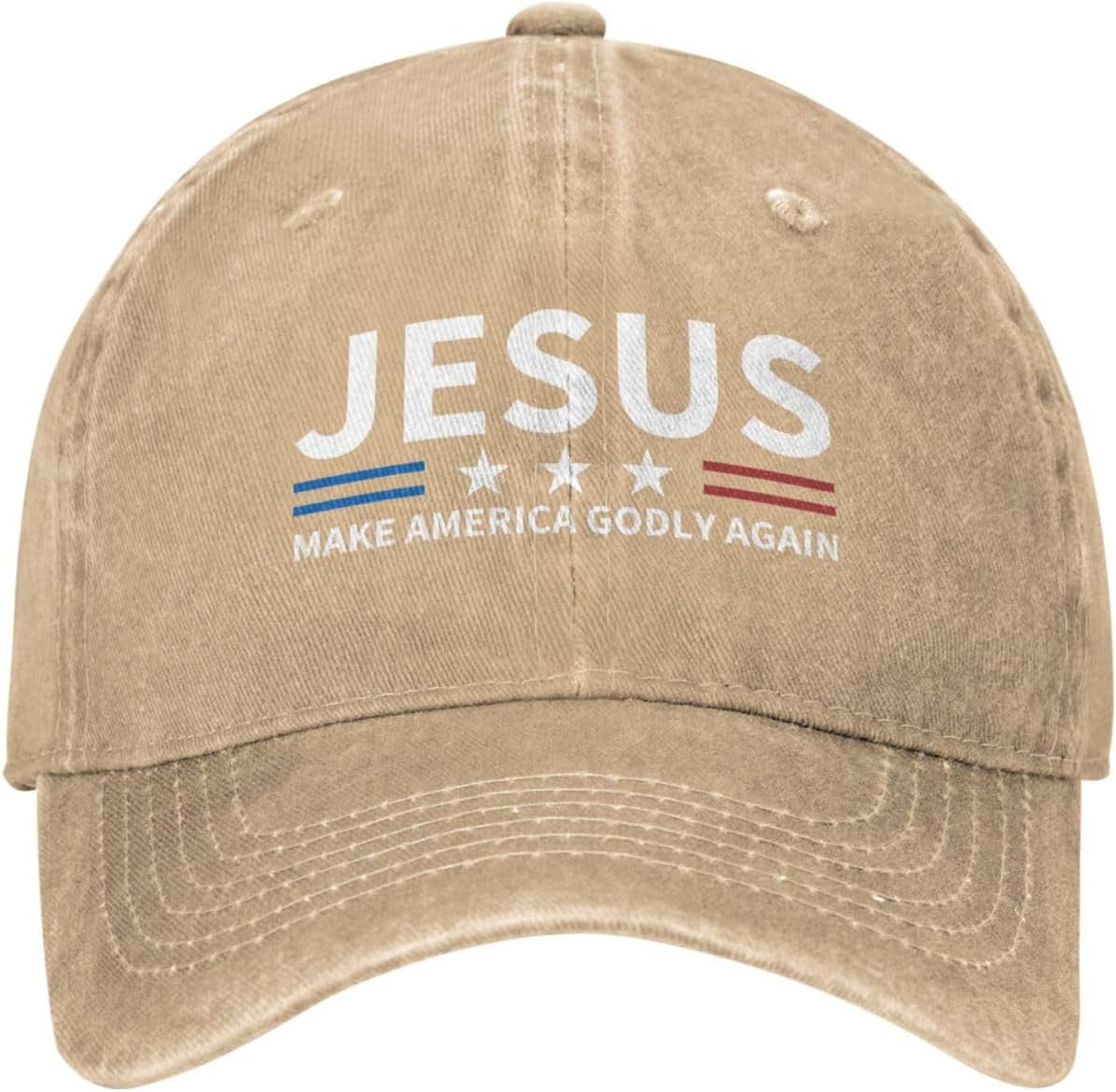 Jesus Hats for Men Baseball Cap Make America Godly Again Low Profile ...