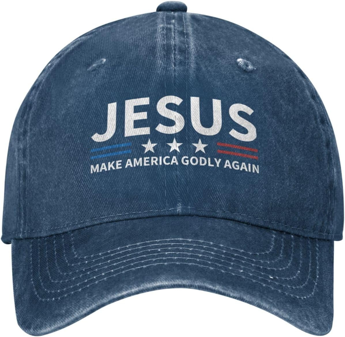 Jesus Hats for Men Baseball Cap Make America Godly Again Low Profile ...