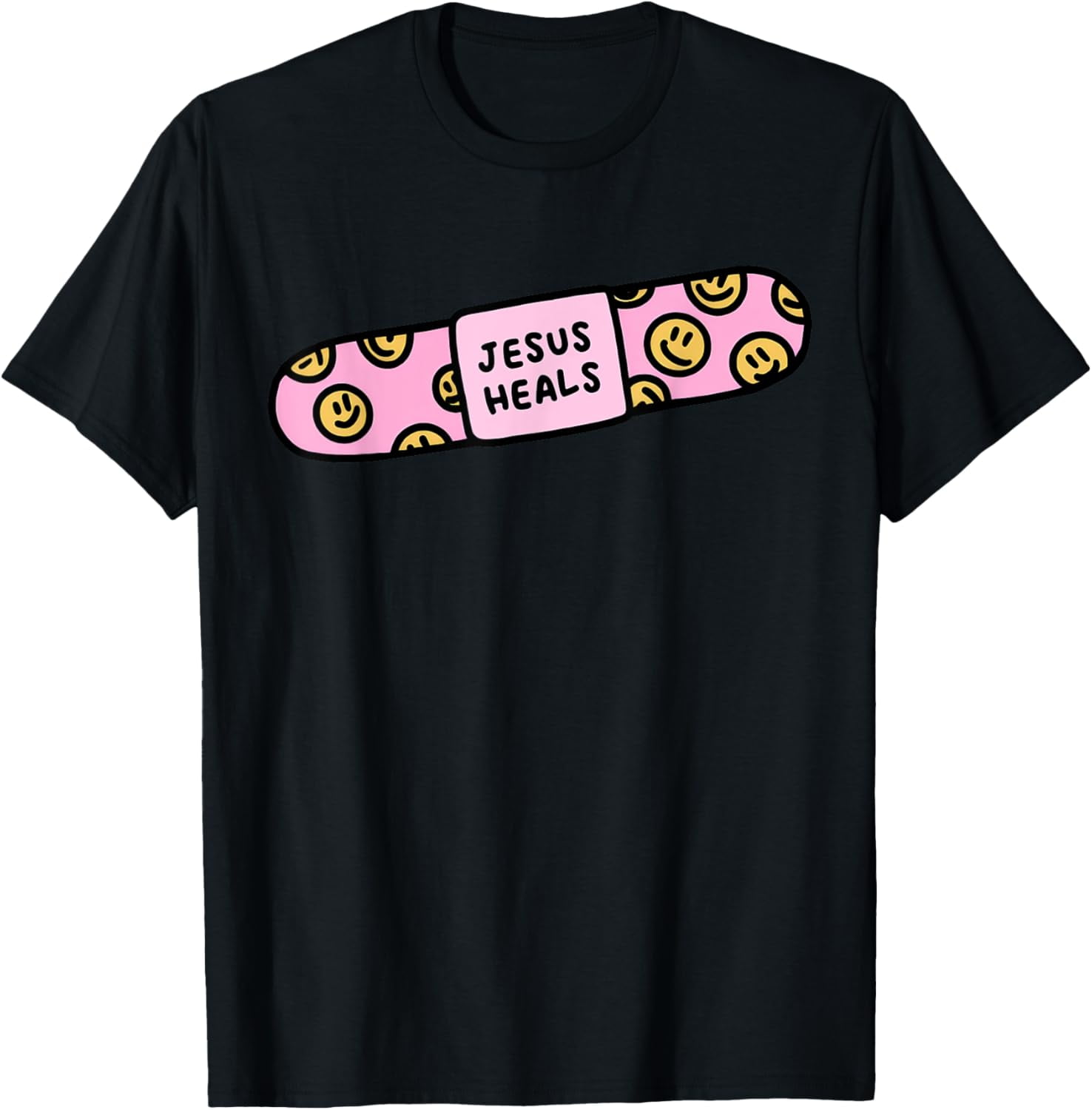 Jesus Heals Band-Aid Christian Faith Healing Bible Verse T-ShirtMen and ...