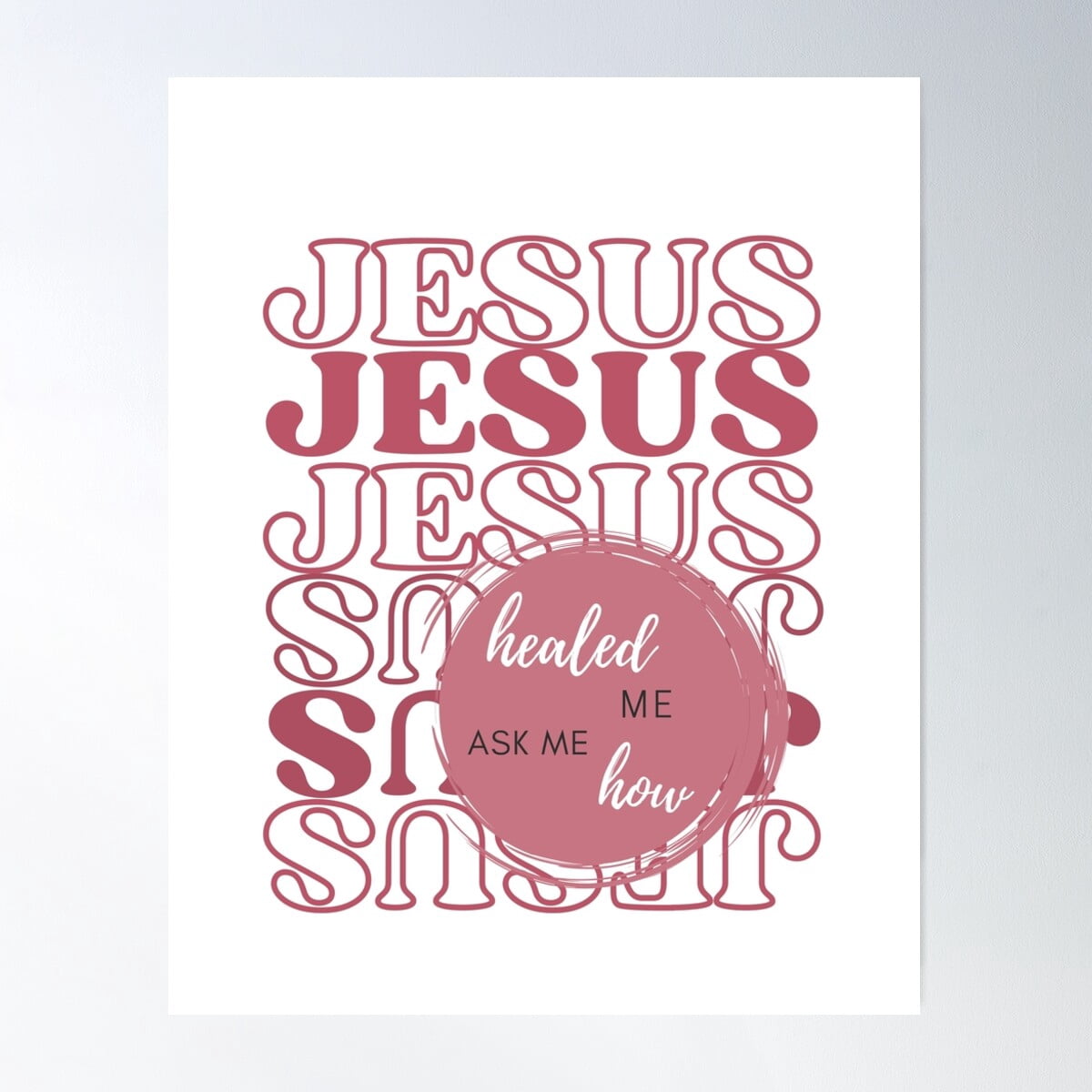 Jesus Heals Poster Wall Art, Modern Wall Decor For Living Room Bedroom ...