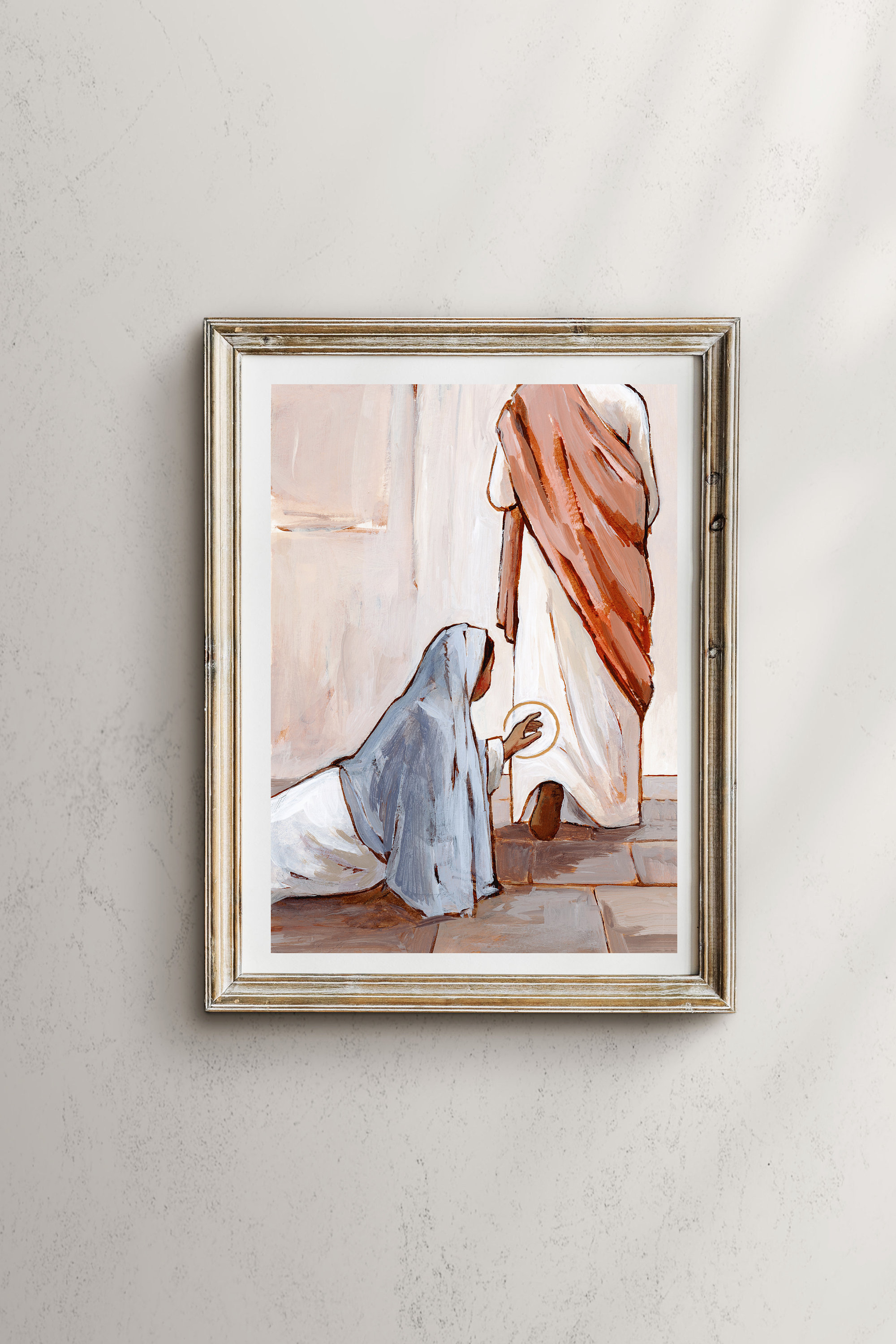 Jesus Heals Woman Print: Woman With The Issue Of Blood, Hopeful Bible ...