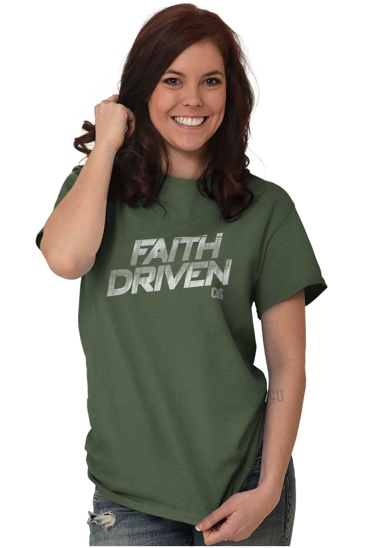 Jesus Holy Spirit Faith Driven Men's Graphic T Shirt Tees Brisco Brands L - Walmart.com