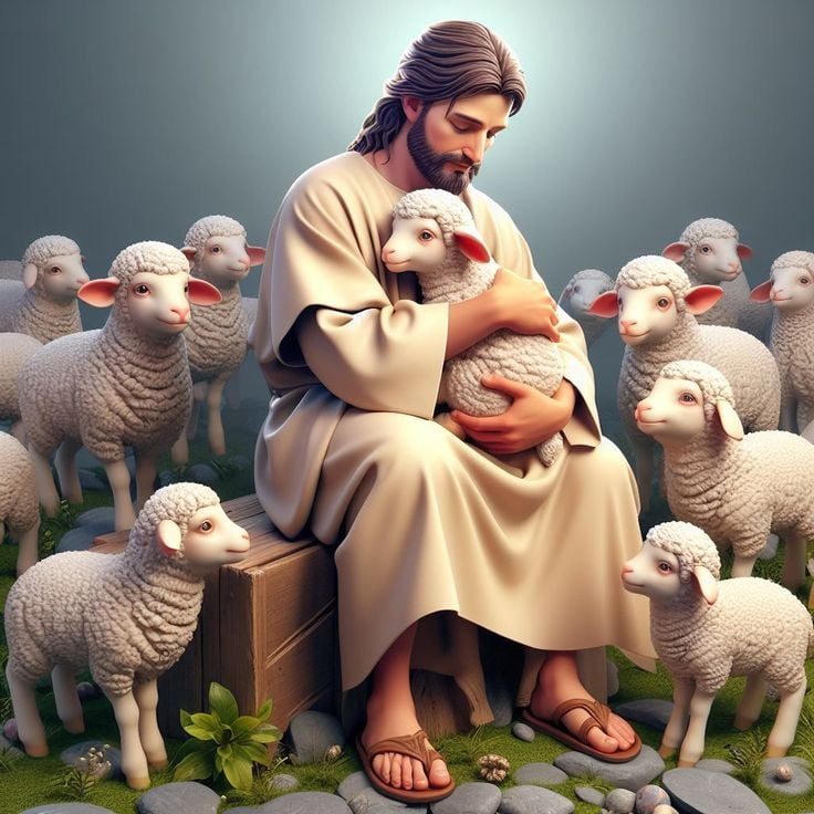 Jesus Hugging The Lamb 1000 Piece Wooden Jigsaw Puzzle for Adults ...