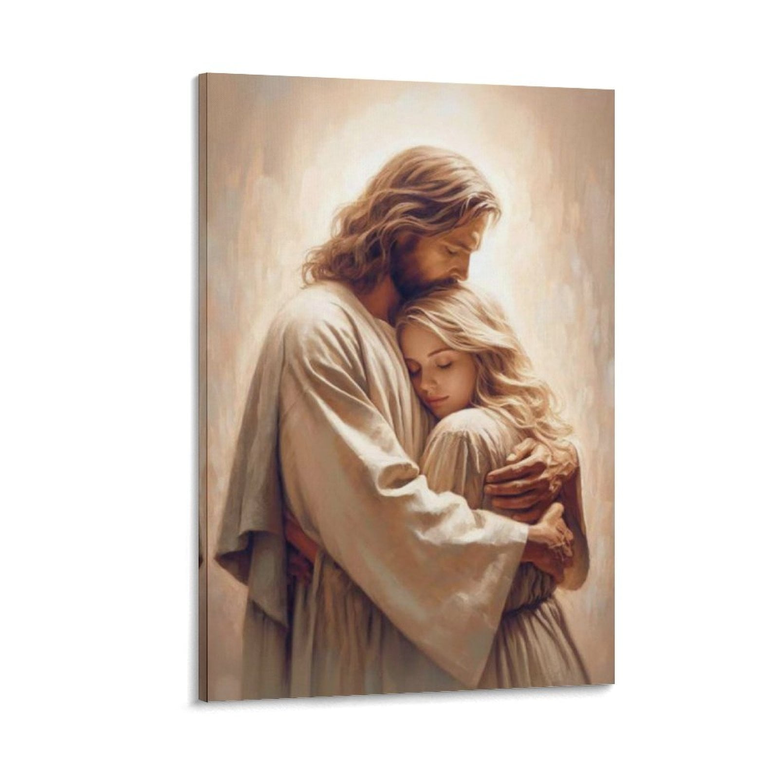 Jesus Hugging Woman Wall Decor Poster - Your Savior, Jesus And Girl Art ...