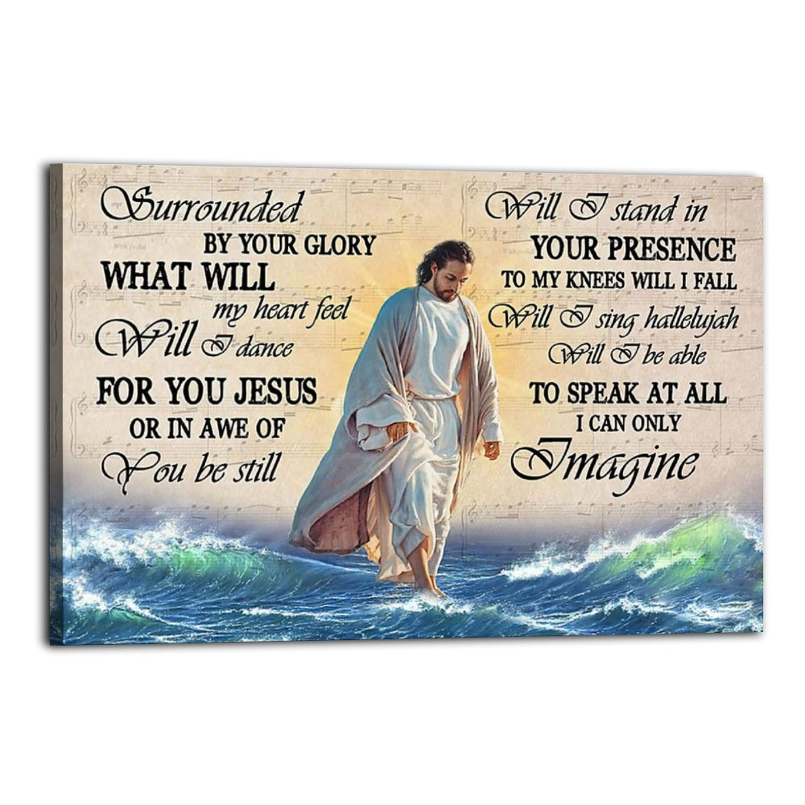 Jesus I Can Only Imagine The Words Poster Prints for Church Prayer Room ...
