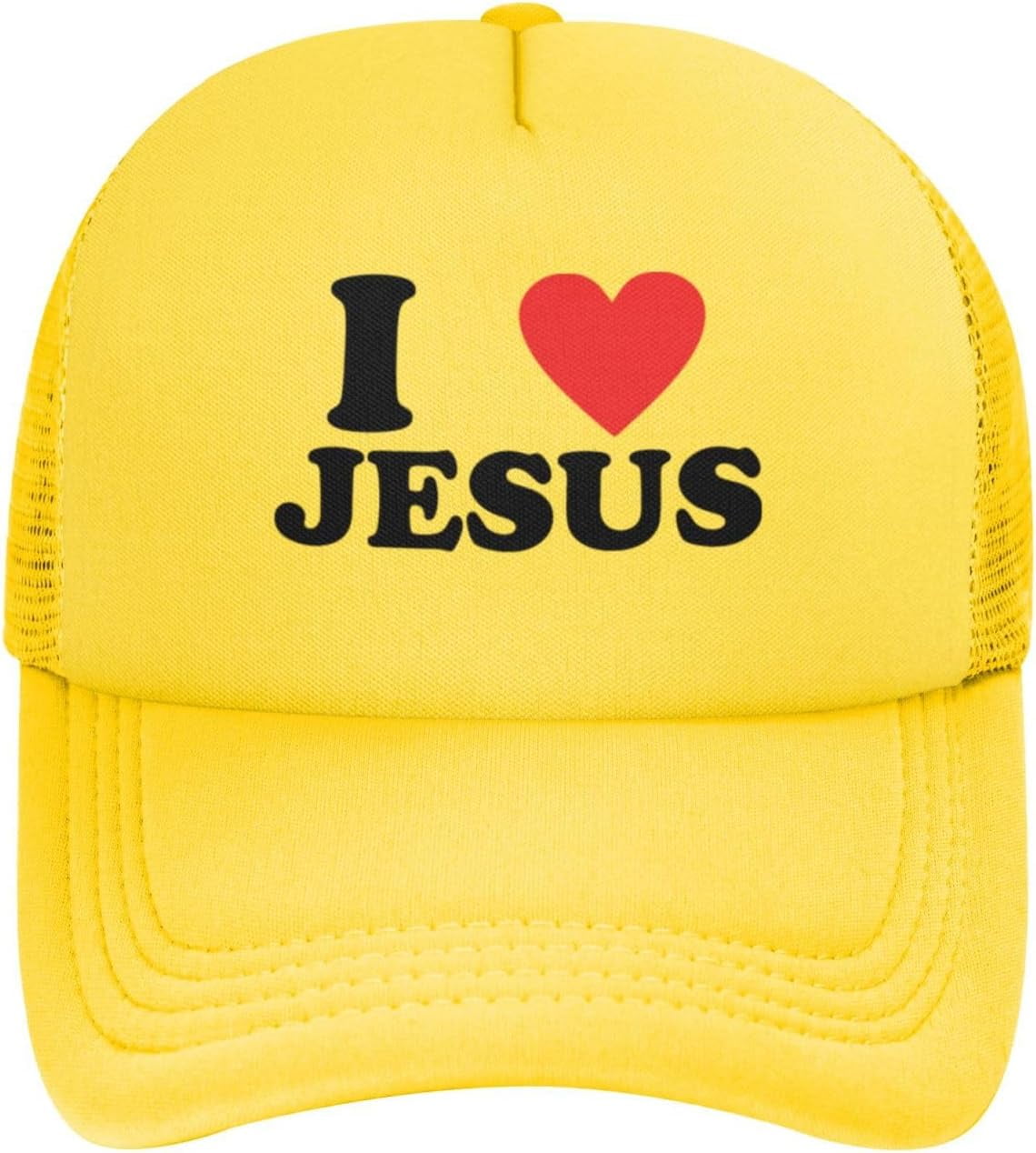 Jesus - I Love Jesus Trucker Hat Women Mesh Baseball Cap Sun Hat Cowboy hat Men Dad Hat Fishing ...