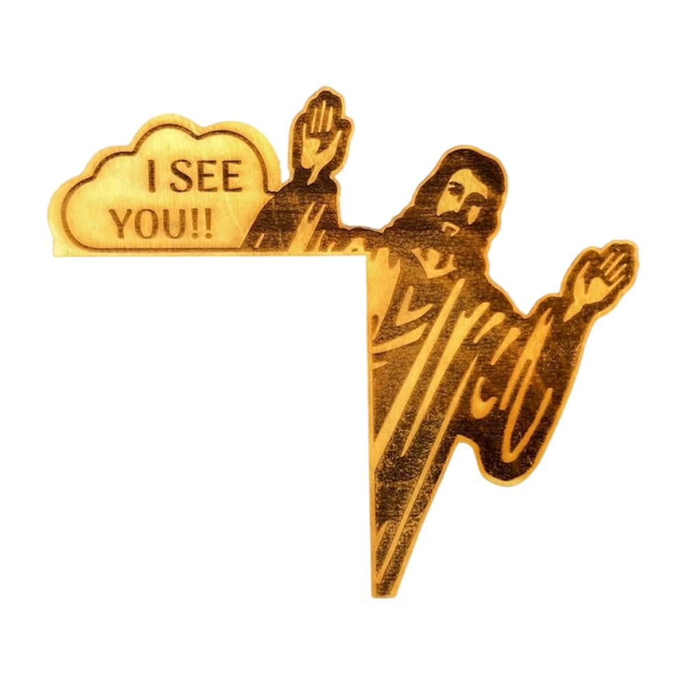 Jesus I See You Door Corner Sign Decoration Wooden Door Right Angle ...